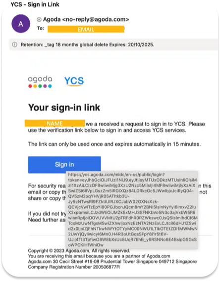 YCS Management Guide | Priceline Agoda Global Partner Services